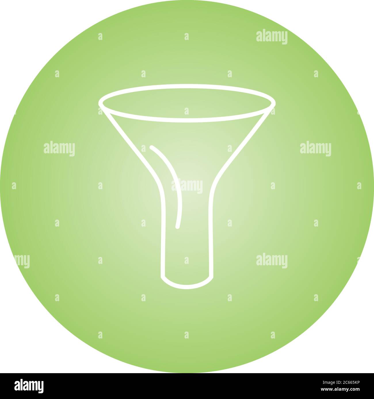 Unique Funnel Vector Line Icon Stock Vector Image & Art - Alamy