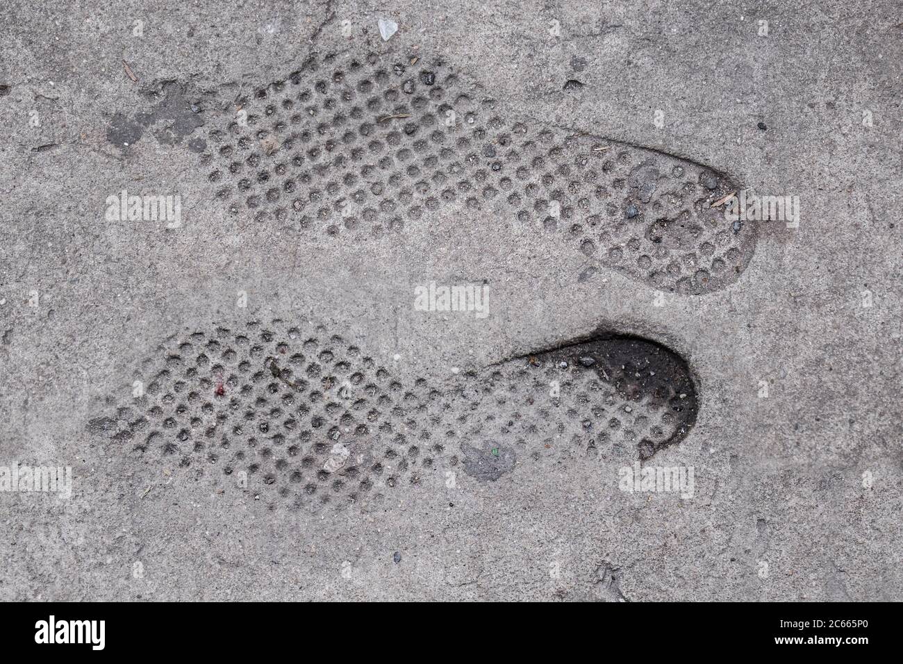 Footprints in concrete in new york hi-res stock photography and images ...