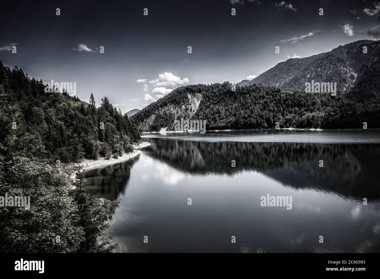 Germany, Bavaria, Bavarian Alps, Lenggries, Sylvenstein Dam Stock Photo ...