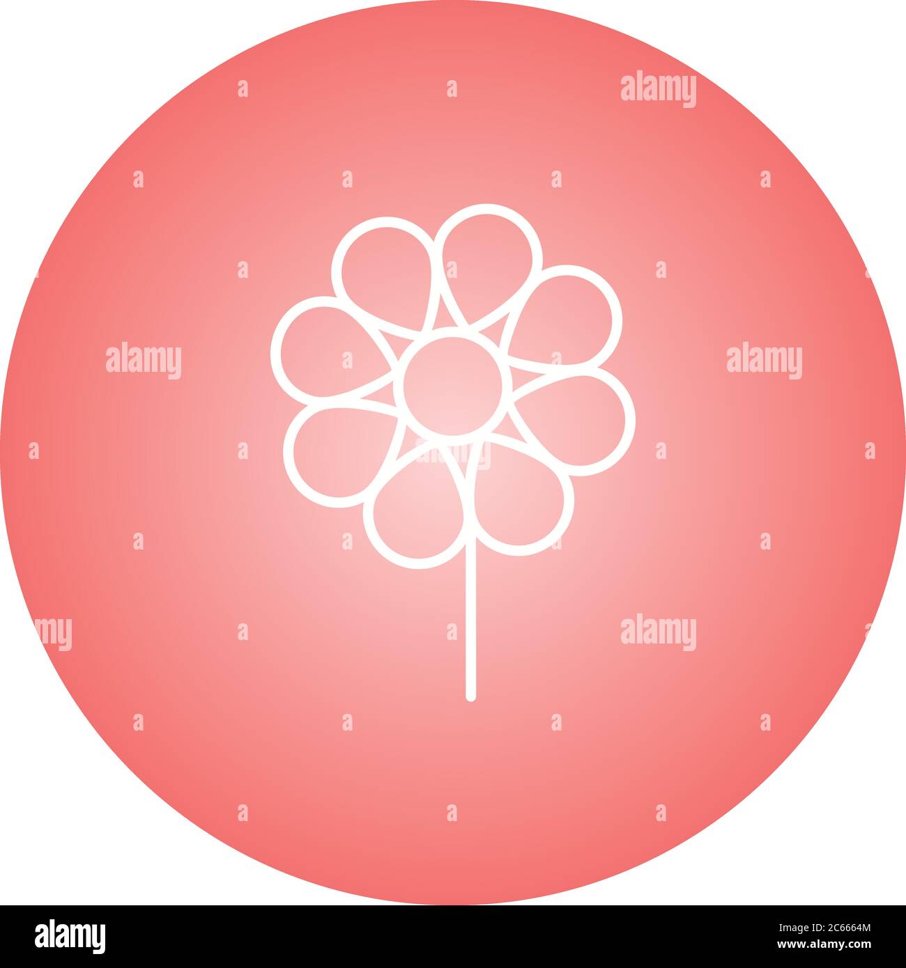 Unique Flower Vector Line Icon Stock Vector Image & Art - Alamy
