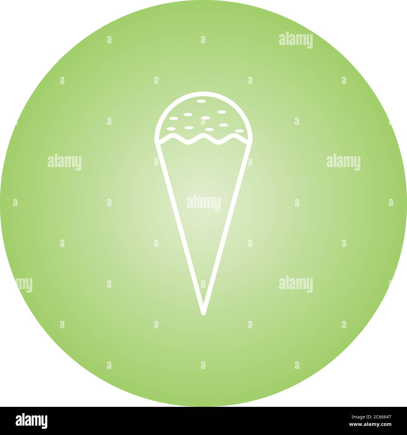 Unique Cone Ice cream Vector Line Icon Stock Vector Image & Art - Alamy