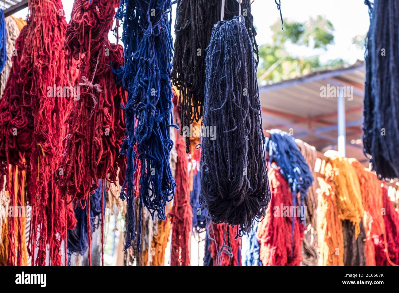 Dyeing wool hi-res stock photography and images - Alamy
