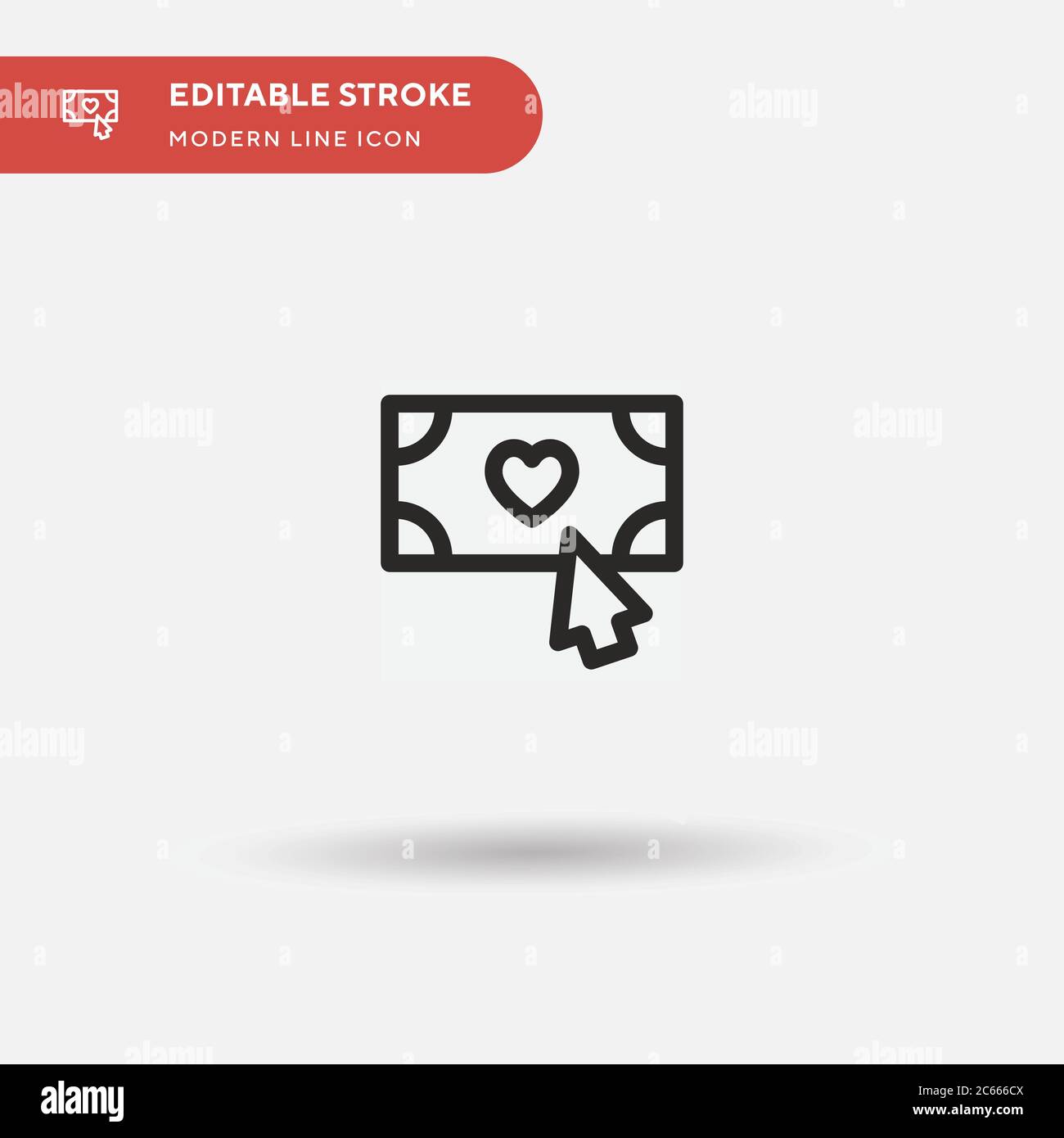 Donation Simple vector icon. Illustration symbol design template for ...
