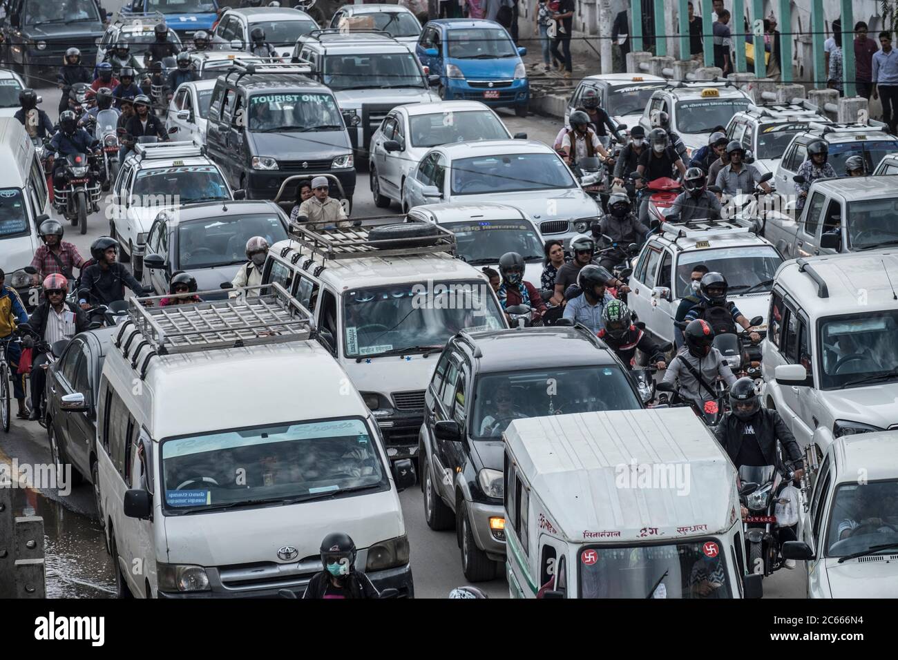 Road traffic in Kathmandu, Nepal Stock Photo - Alamy