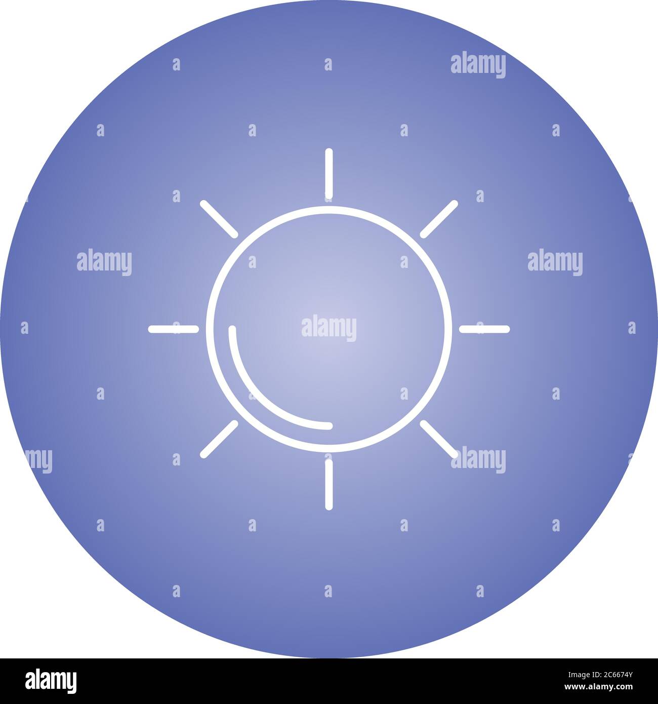 Unique Sun Vector Line Icon Stock Vector Image & Art - Alamy