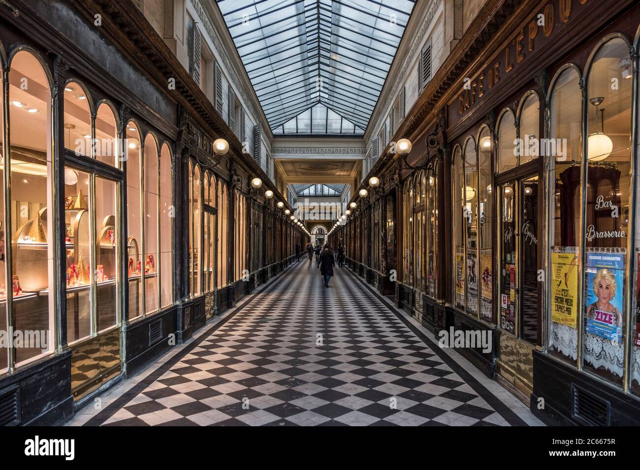 Shopping arcade in Paris, France Stock Photo - Alamy