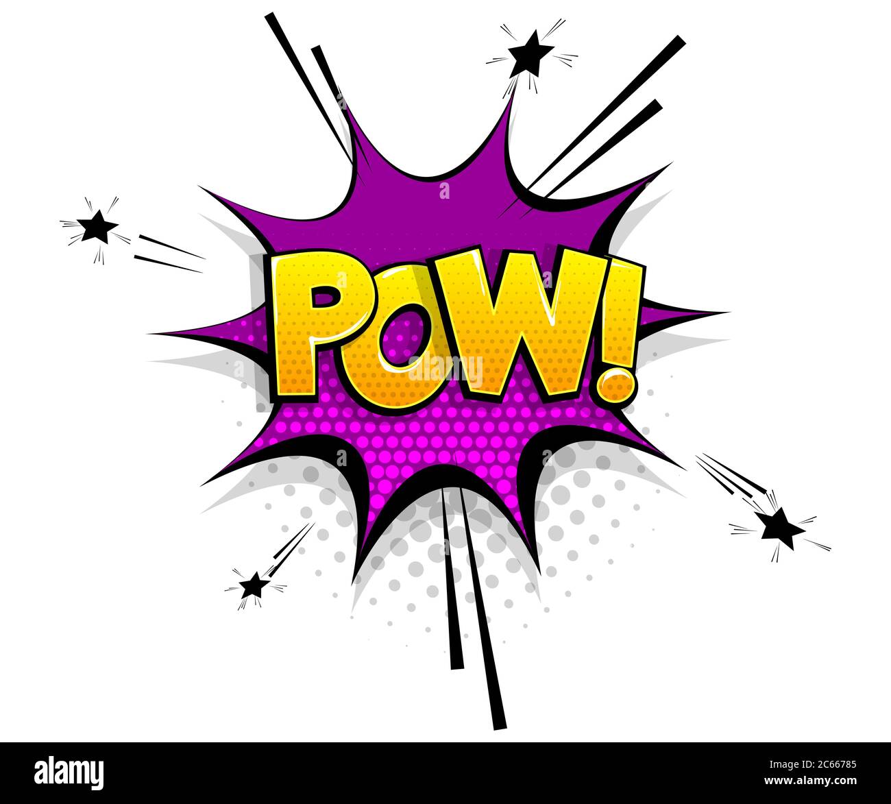 Pow comic word hi-res stock photography and images - Alamy