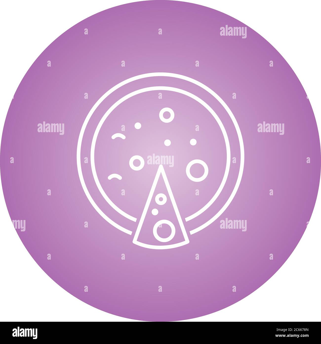 Unique Pizza Vector Line Icon Stock Vector Image & Art - Alamy