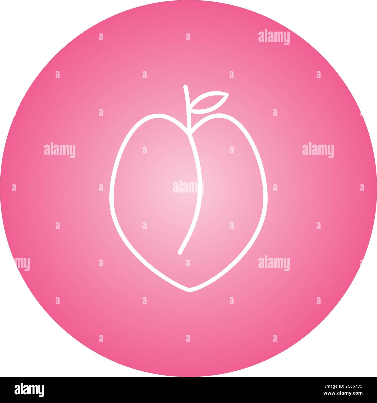 Unique Peach Vector Line Icon Stock Vector Image & Art - Alamy