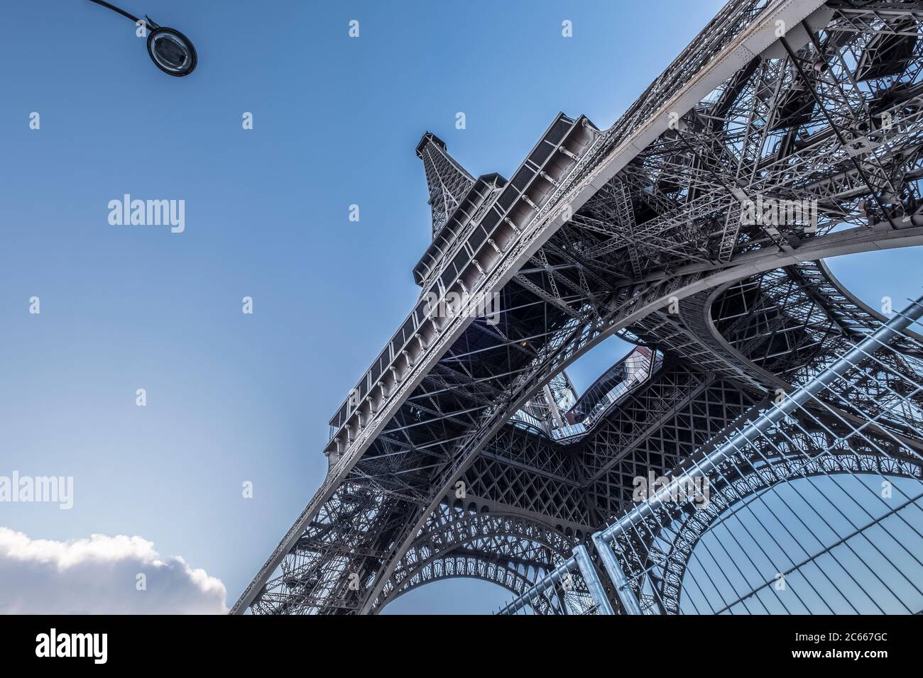 Eiffel Tower, Paris, France, view of the Eiffel Tower from a bridge ...