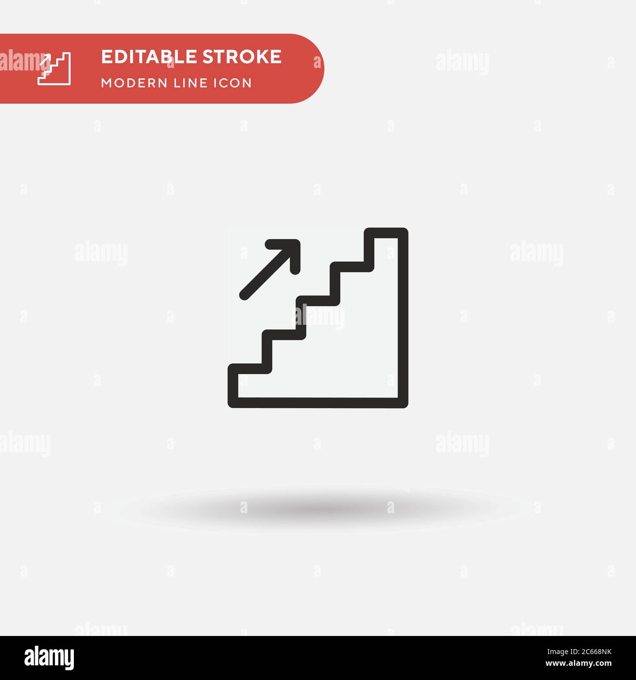 Stairs Simple vector icon. Illustration symbol design template for web ...