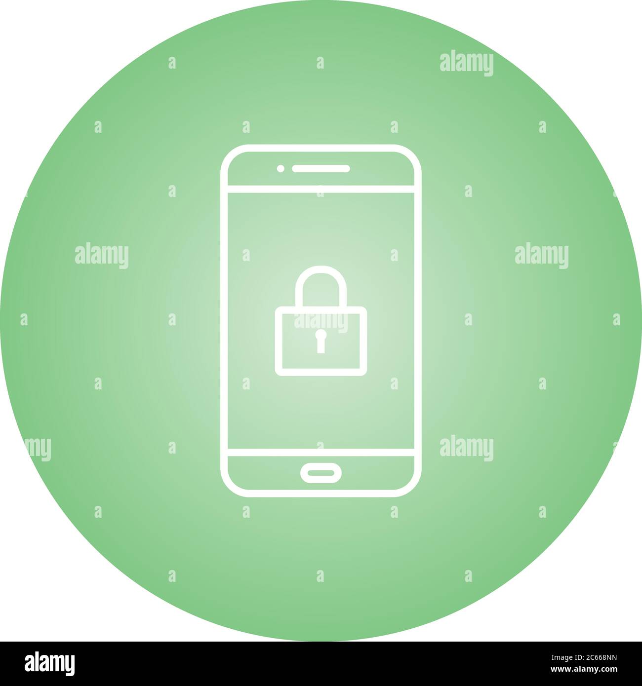 Unique Lock Screen Vector Line Icon Stock Vector Image & Art - Alamy