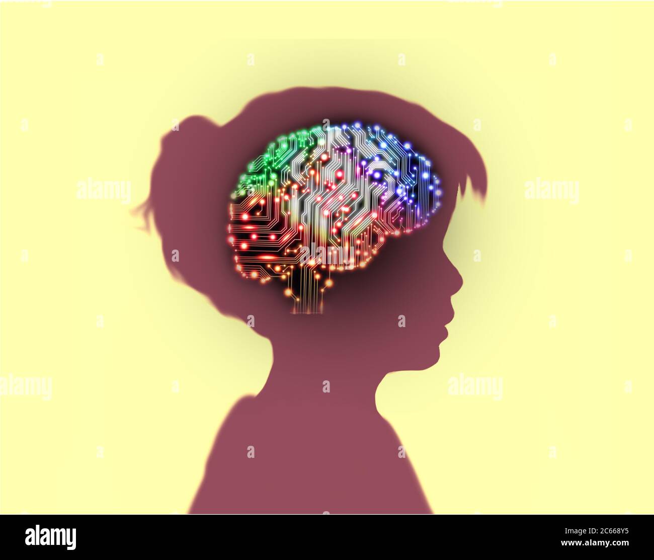 Lit up brain hi-res stock photography and images - Alamy
