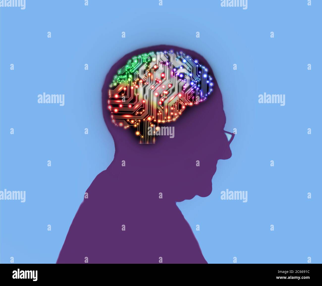 Lit up brain hi-res stock photography and images - Alamy