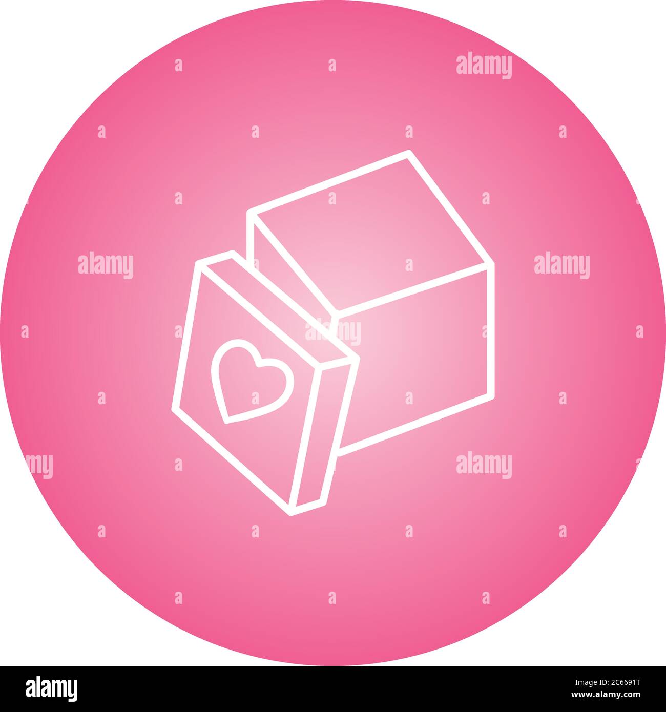 Unique Open Gift Vector Line Icon Stock Vector Image & Art - Alamy