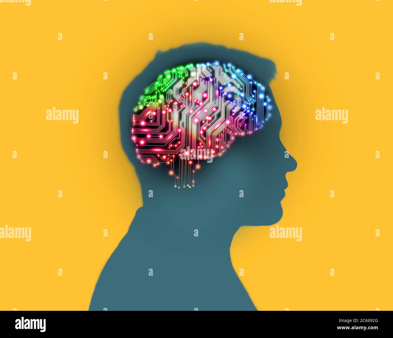 Lit up brain hi-res stock photography and images - Alamy