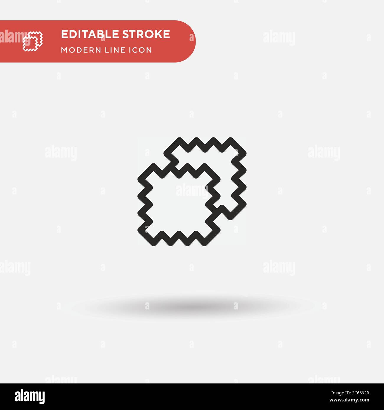 Fabric Simple vector icon. Illustration symbol design template for web ...