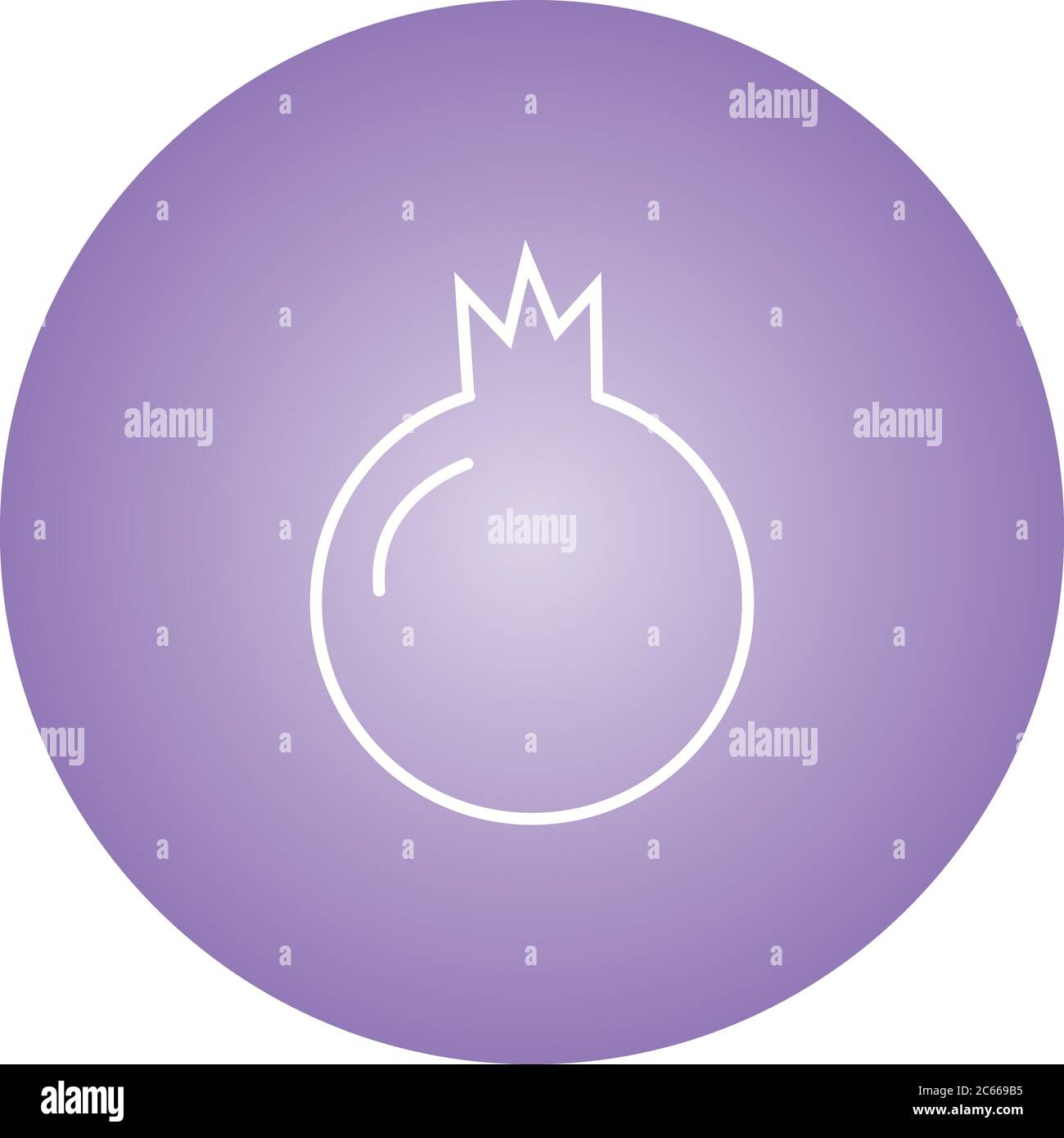 Unique Pomegranate Vector Line Icon Stock Vector Image & Art - Alamy