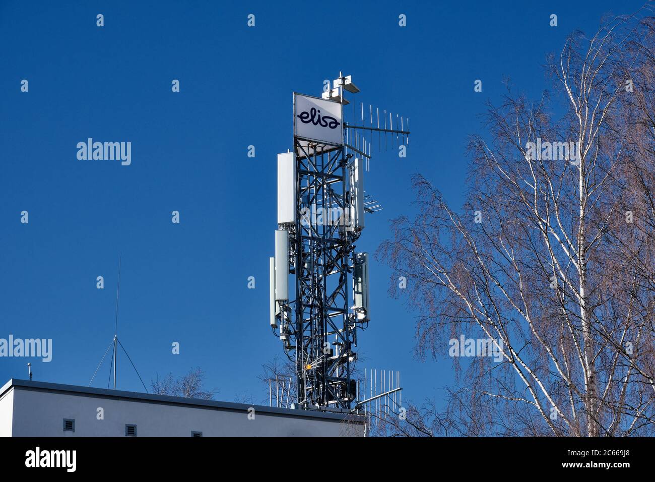 Joensuu, Finland - March 20, 2020: Cellular phone network ...