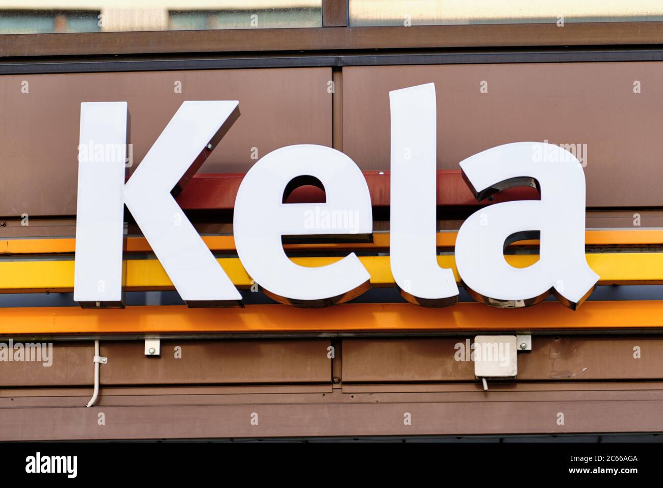 Joensuu, Finland - March 27, 2020: logo of The Social Insurance ...