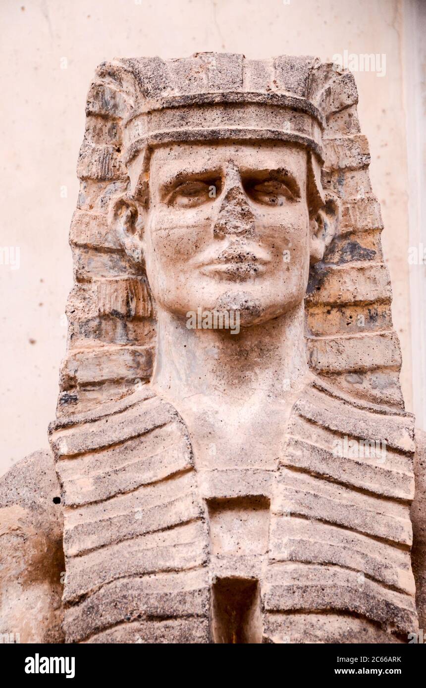 Sphinx of the Old Masonry Temple in Tenerife Canary Islands Stock Photo ...