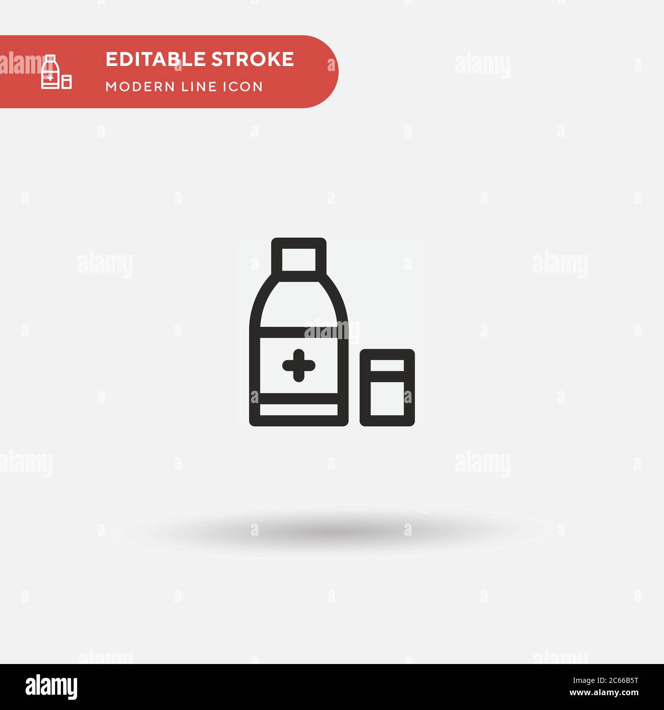 Syrup Simple vector icon. Illustration symbol design template for web ...
