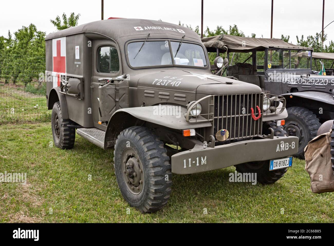 Classic Dodge WC-54 Ambulance used during the World War II in meeting ...