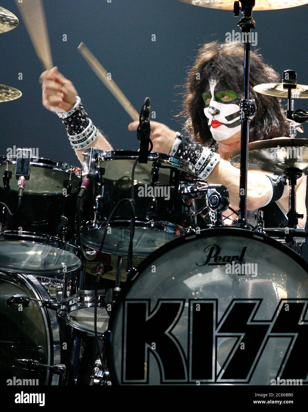 Drummer Eric Singers performs with KISS at the BB&T Center in Sunrise ...