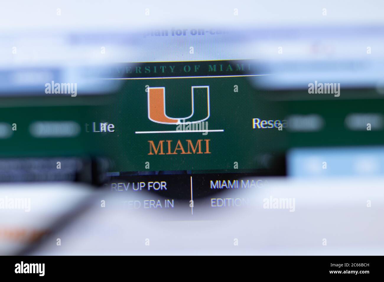 University of miami logo hi-res stock photography and images - Alamy