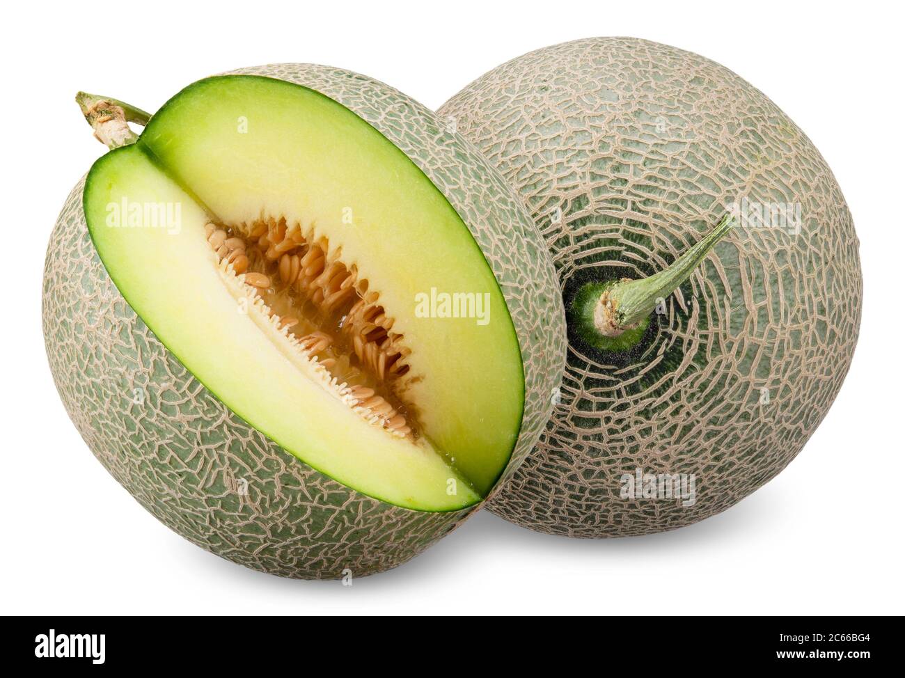 melon isolated on white, melon clipping path all focus Stock Photo - Alamy
