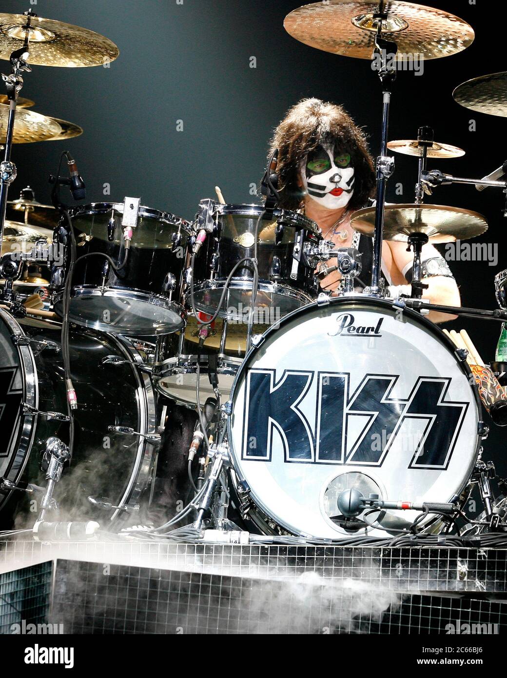 Drummer Eric Singers performs with KISS at the BB&T Center in Sunrise ...