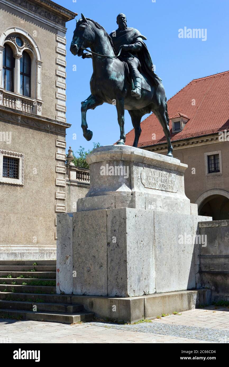 Munich, Memorial, Luitpold Prince Regent of Bavaria, 1821 - 1912 ...