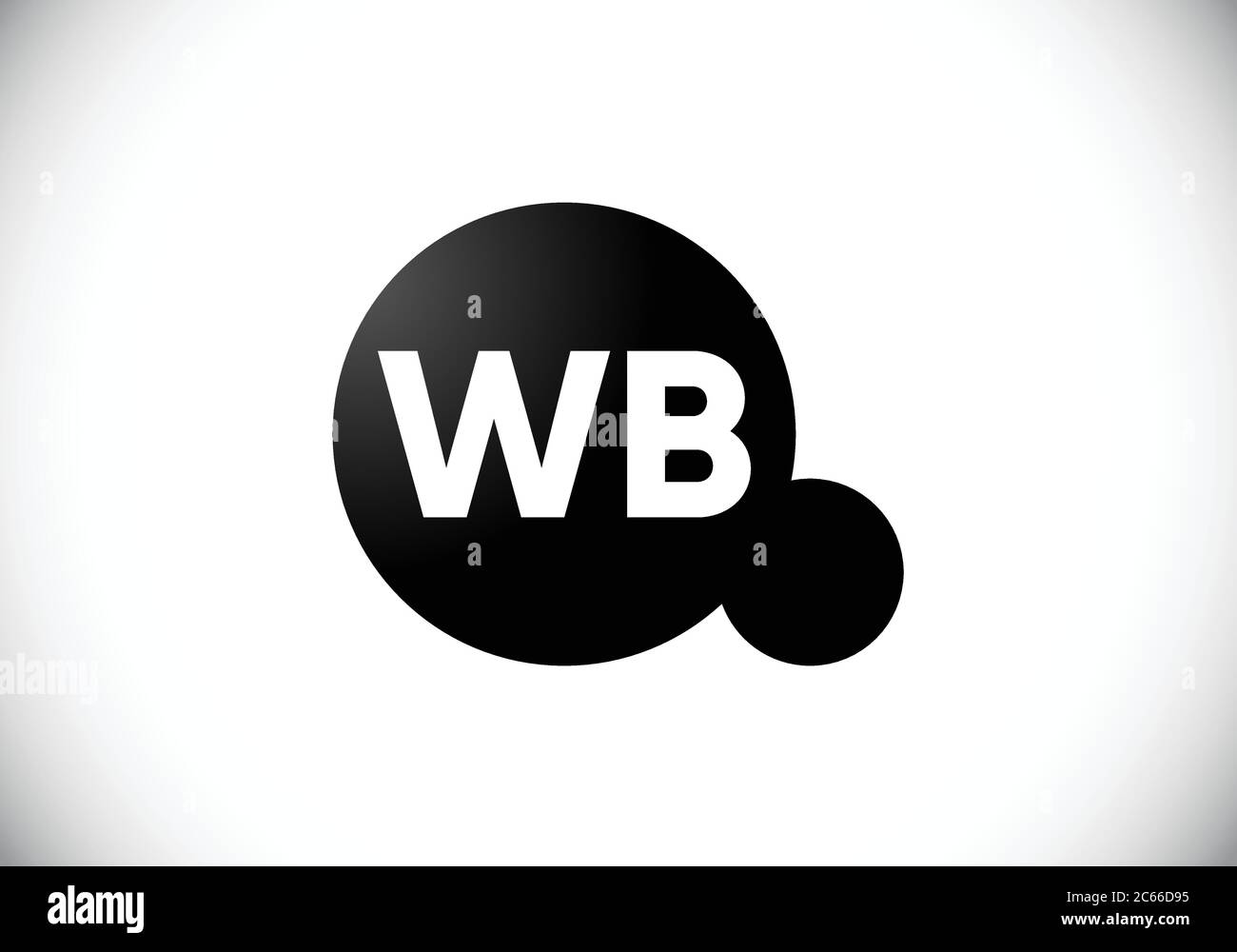 Initial Monogram Letter W B Logo Design Vector Template. WB Letter Logo ...