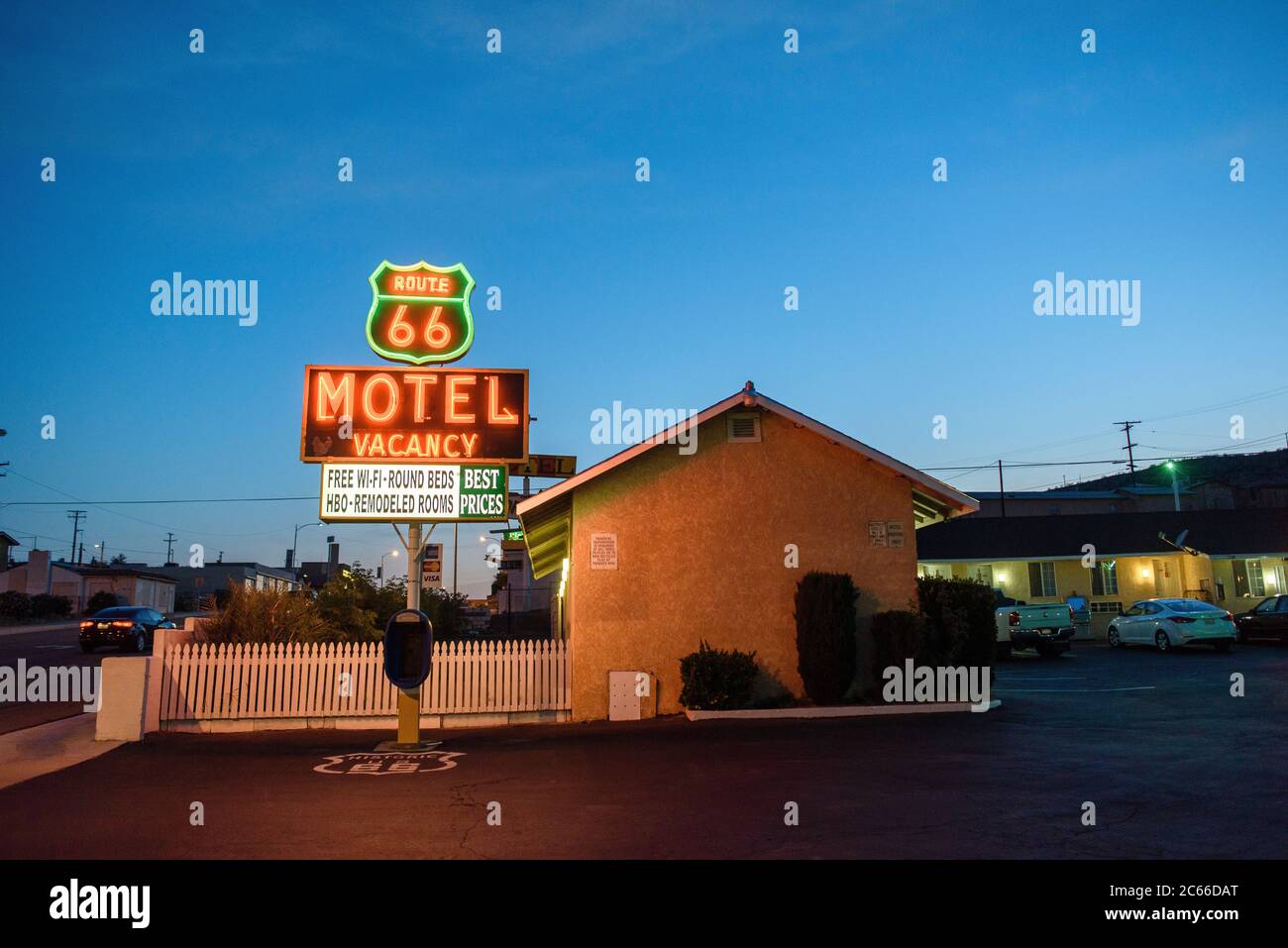 Motel on Route 66 in California, USA Stock Photo - Alamy