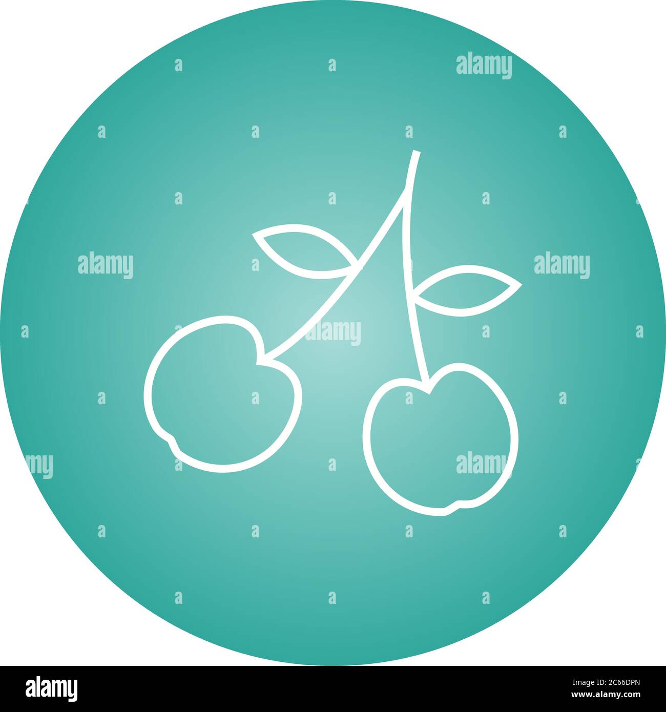 Unique Cherry Vector Line Icon Stock Vector Image & Art - Alamy