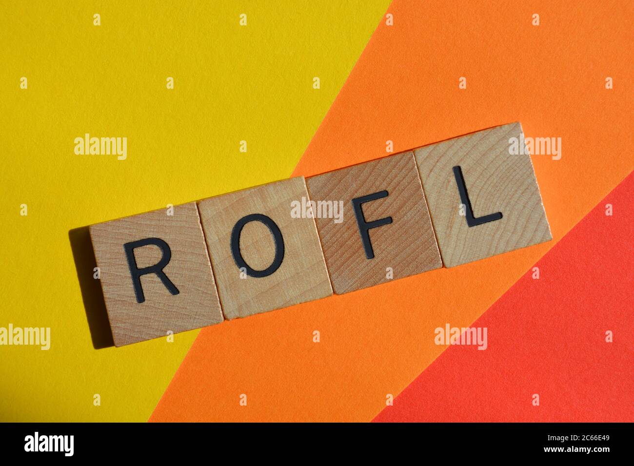 ROFL, acronym for Rolling on the Floor Laughing Stock Photo - Alamy