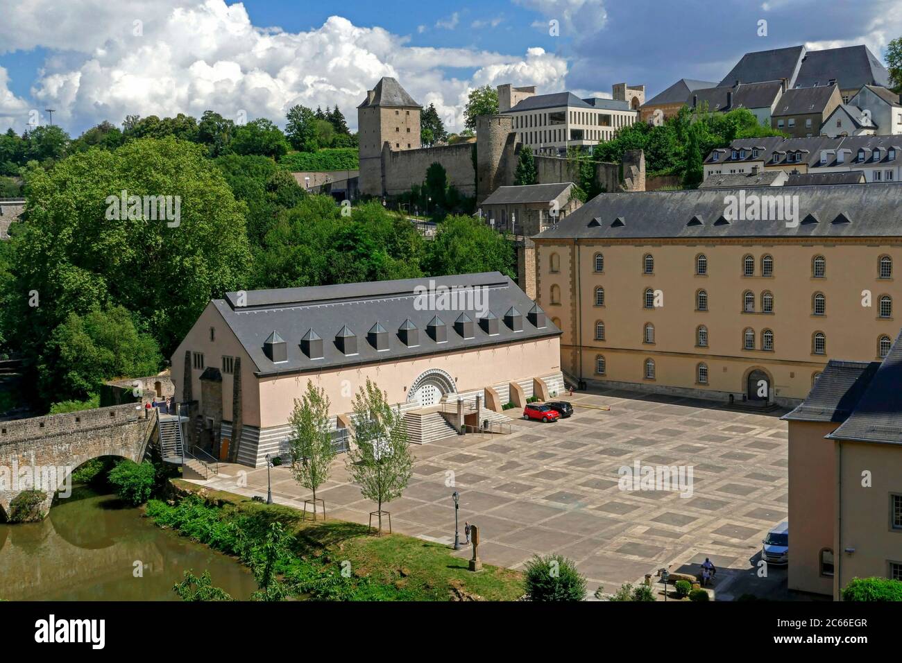 Cultural Centre of Neumünster in the Alzette Valley, Luxembourg City ...