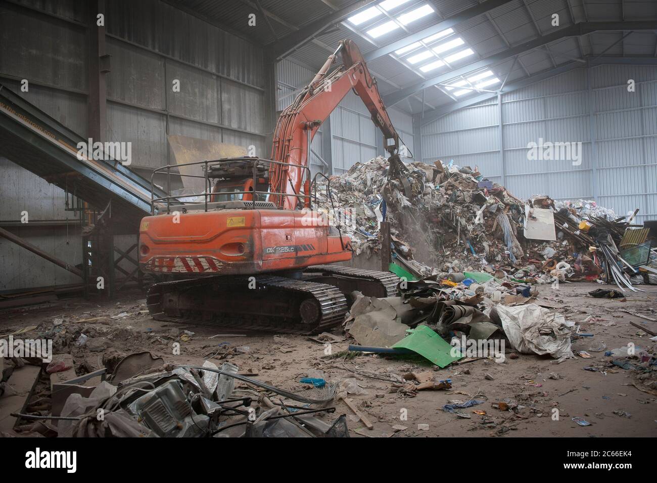 Recycling plant in Liverpool, England, UK Stock Photo - Alamy