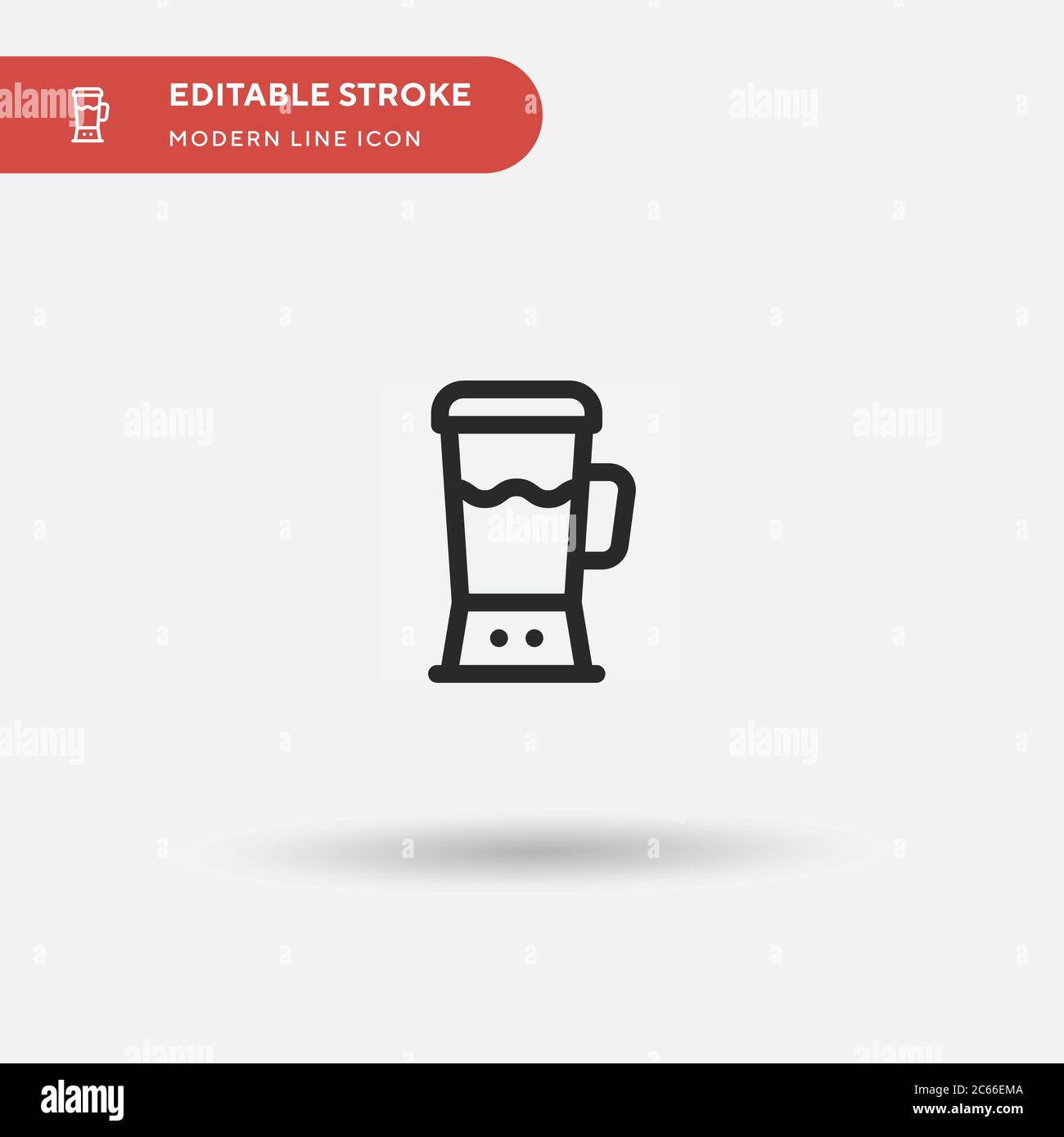 Blender Simple vector icon. Illustration symbol design template for web ...