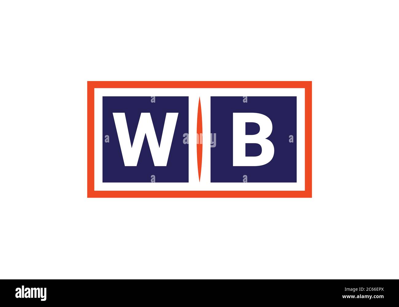 Initial Monogram Letter W B Logo Design Vector Template. WB Letter Logo ...