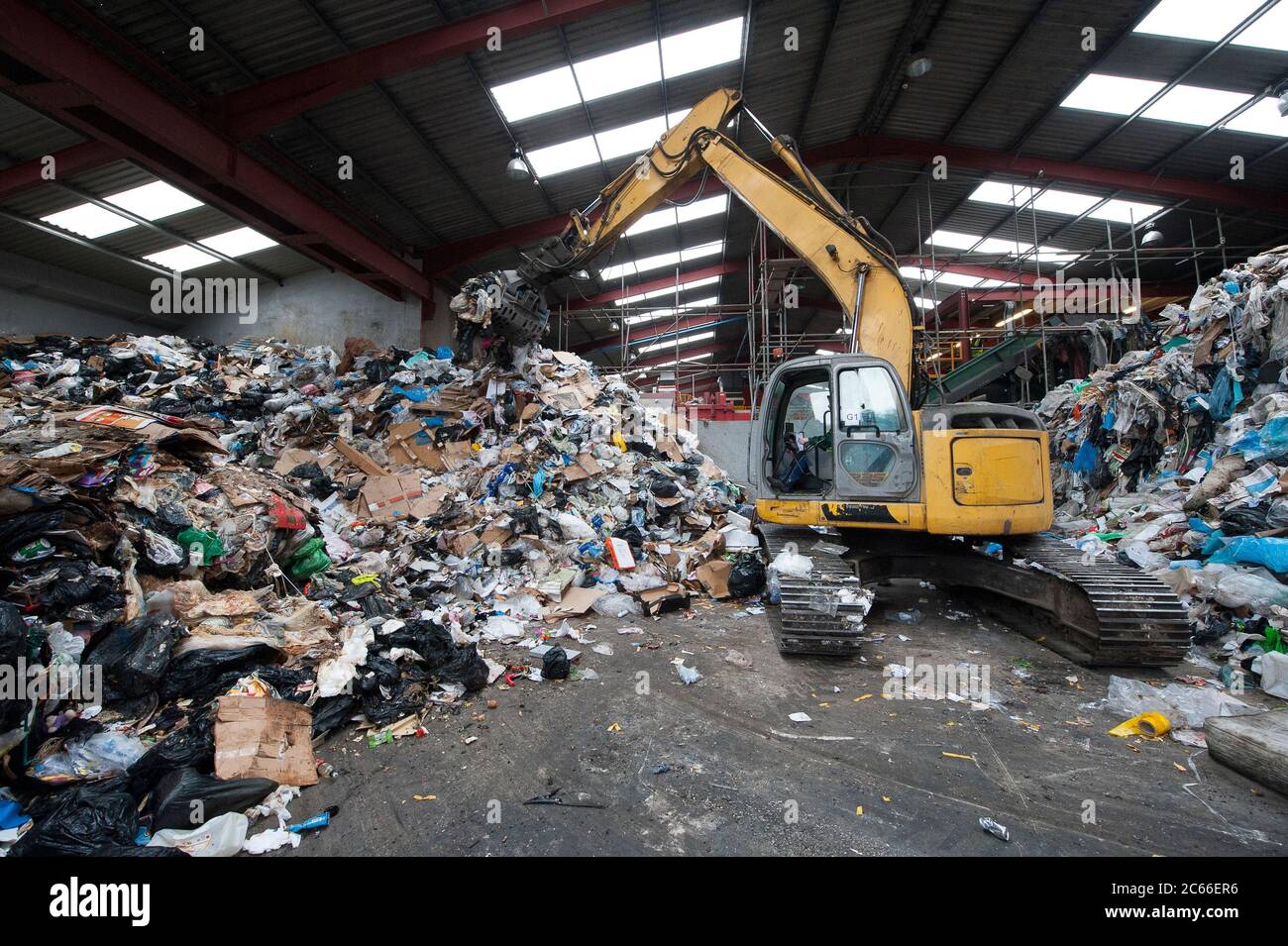 Recycling plant in Liverpool, England, UK Stock Photo - Alamy