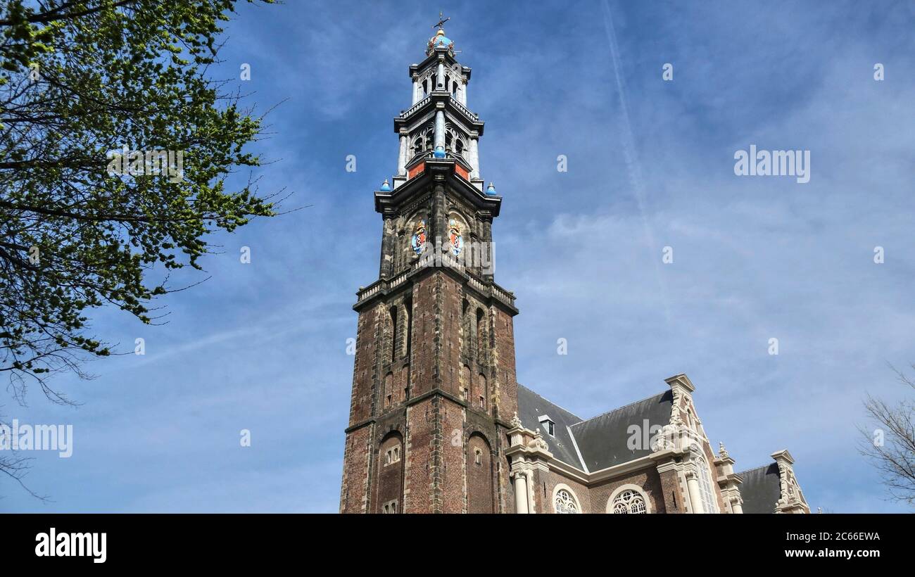 Westerkerk Church, Amsterdam, North Holland, Netherlands Stock Photo ...