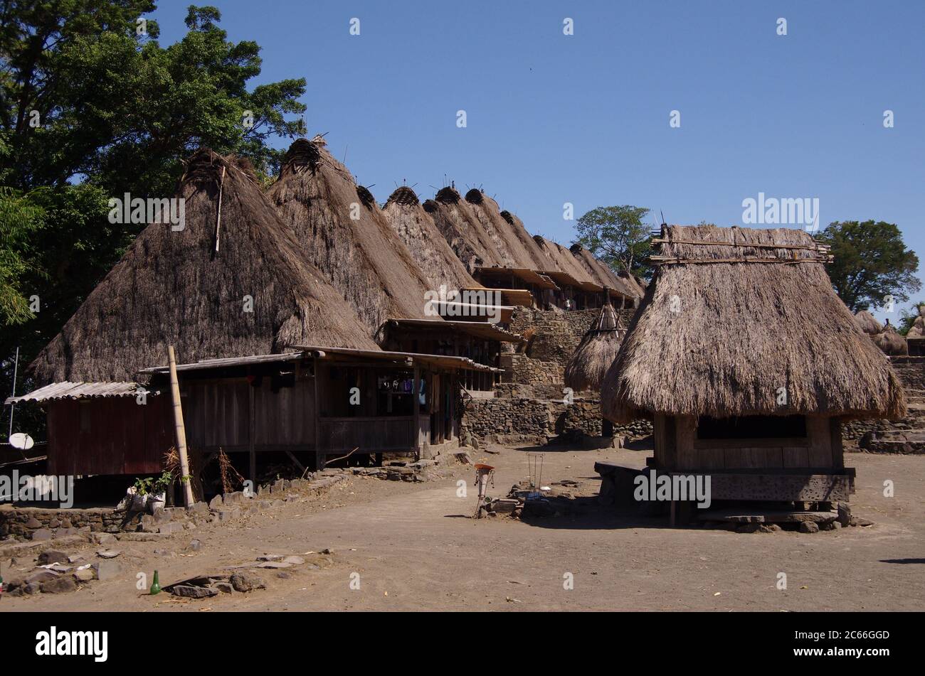 A traditional old village of Ngada tribe in Bajawa region in Flores ...