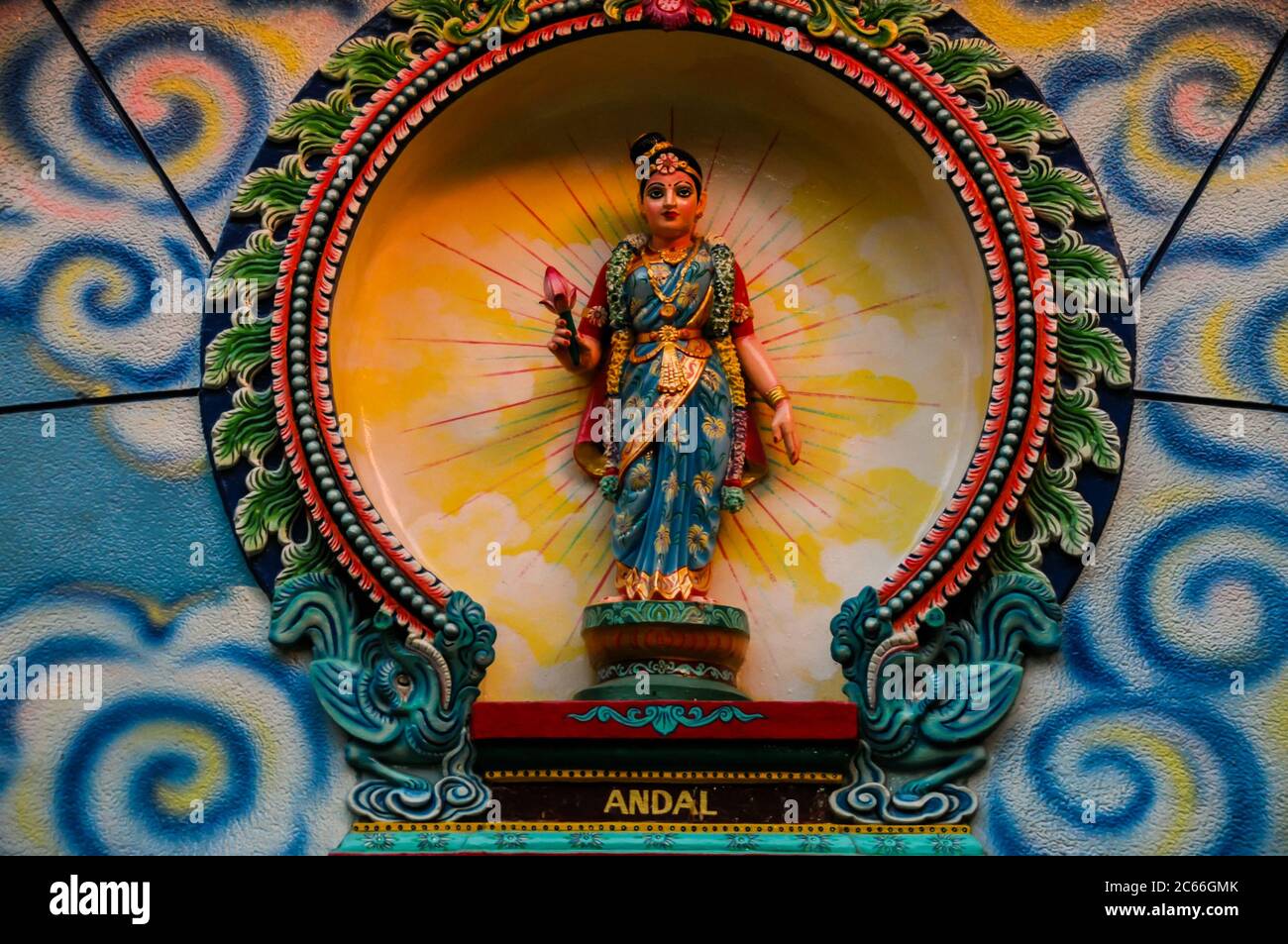 Statue of Hindu God in Indian Temple Stock Photo - Alamy