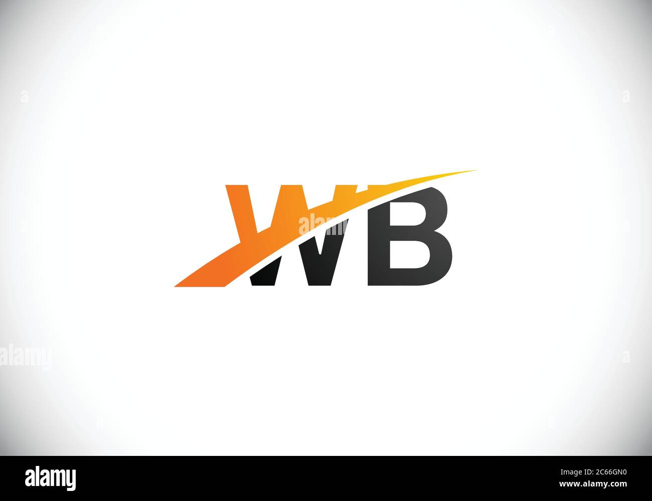 Initial Monogram Letter W B Logo Design Vector Template. WB Letter Logo ...