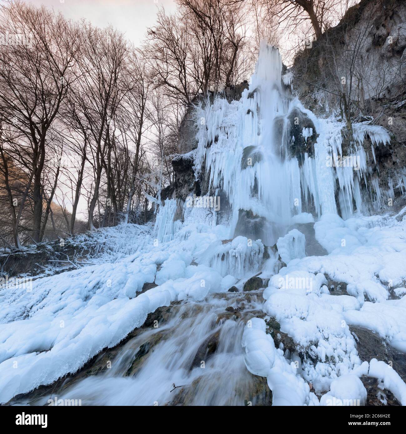 Frozen Waterfall From Below High Resolution Stock Photography and ...