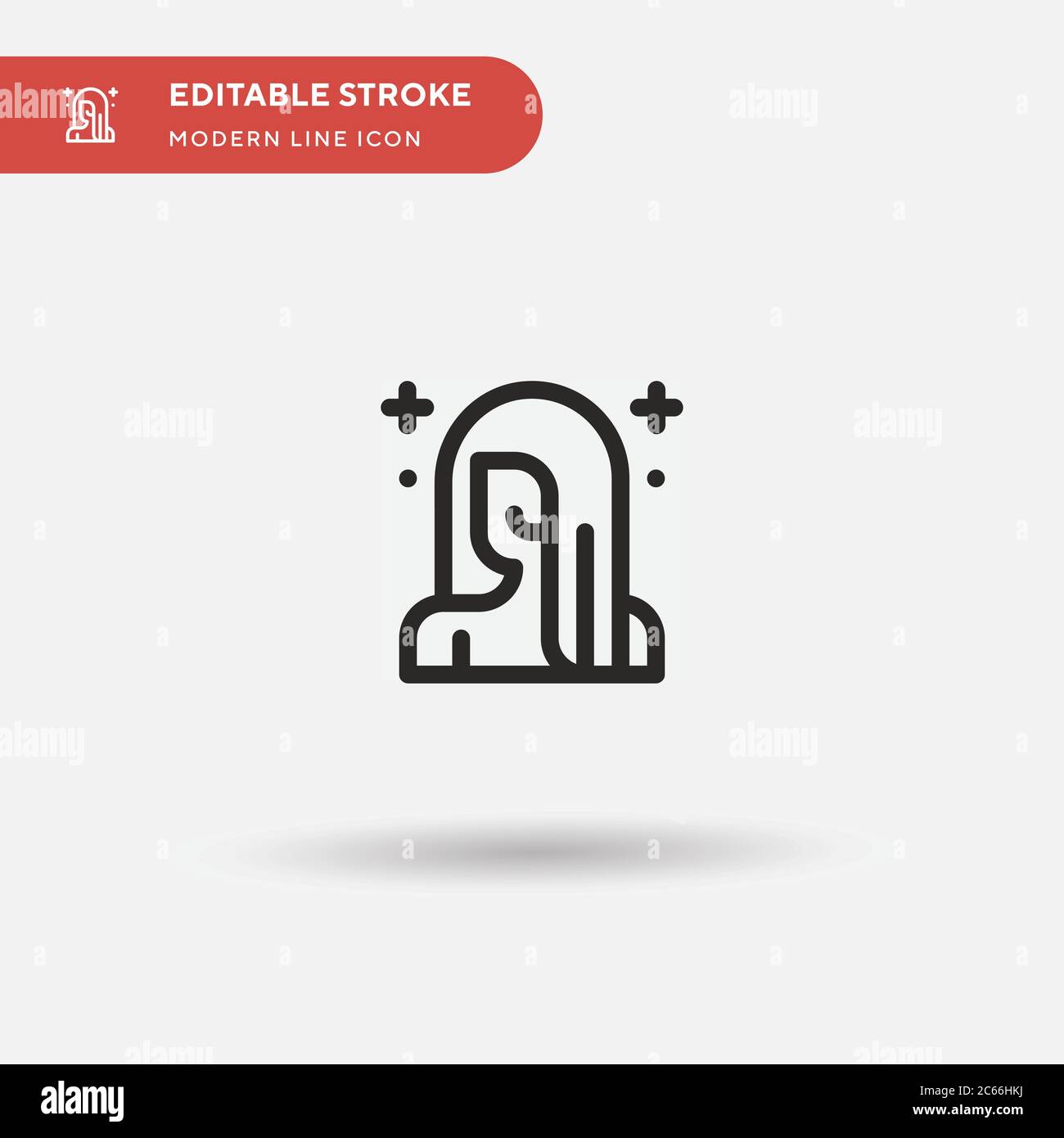 Beauty Simple vector icon. Illustration symbol design template for web ...