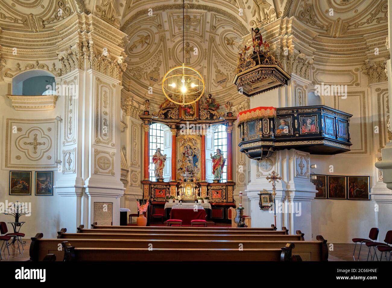 Cross village church interior hi-res stock photography and images - Alamy