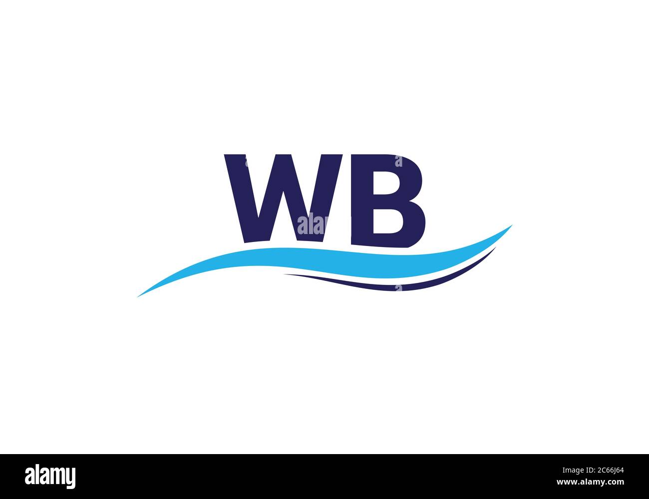 Initial Monogram Letter W B Logo Design Vector Template. WB Letter Logo ...