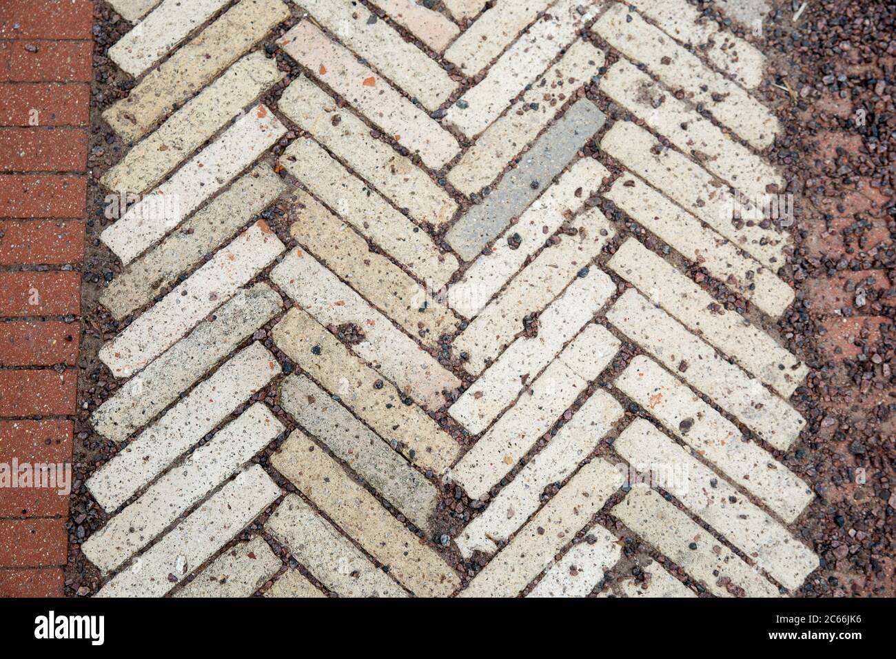 Brick pattern yellow light and dark color with dark lines Stock Photo ...